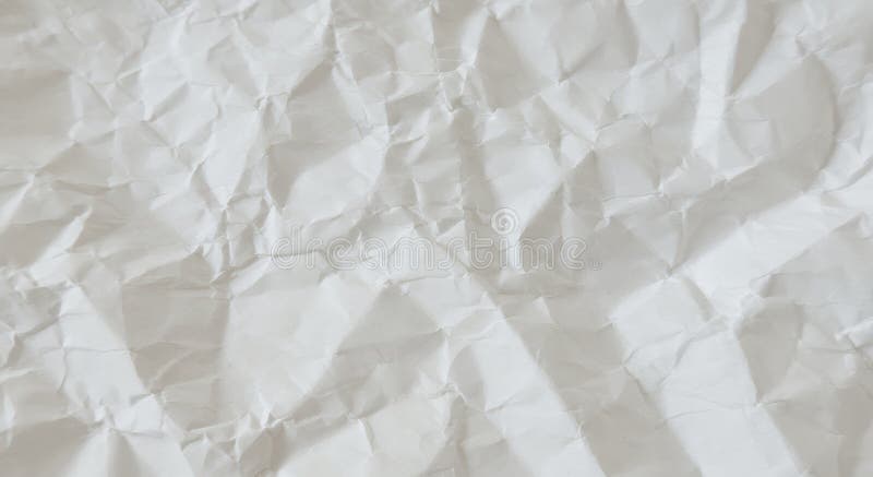 Crumpled White Paper Texture Background: High-Resolution Image for ...