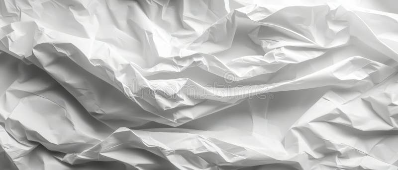 Crumpled White Paper Texture Background Stock Illustration ...