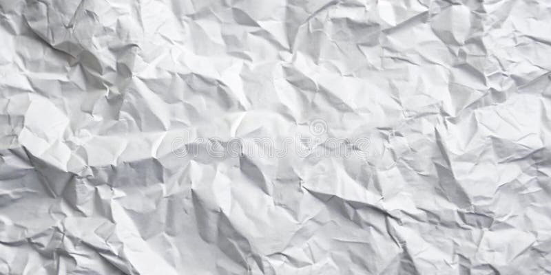 Crumpled White Paper Texture Background with Space for Text Stock ...