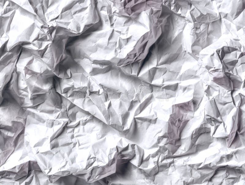 Crumpled White Paper Texture Captures Light in Interesting Shadows and ...