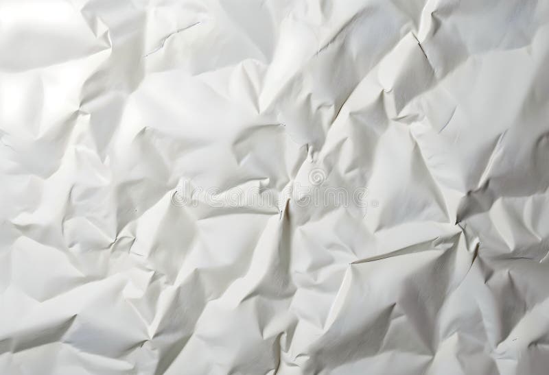 Crumpled White Paper Texture Creates a Unique Visual Effect Ideal for ...