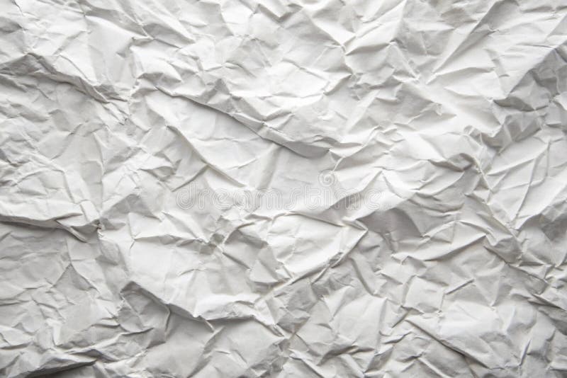 Crumpled White Paper Texture for Creative Design Stock Illustration ...