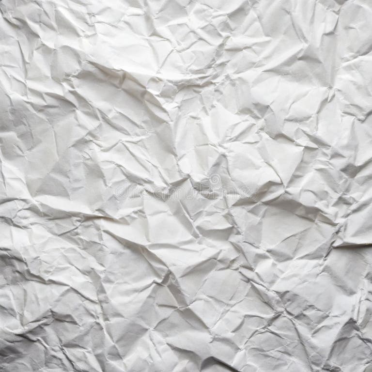 Crumpled White Paper Texture for Creative Projects Stock Illustration ...