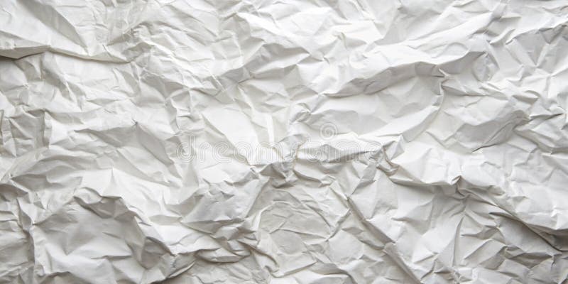 Crumpled White Paper Texture for Creative Projects Stock Illustration ...
