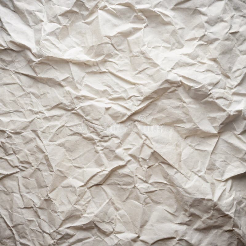 Crumpled White Paper Texture for Design Background Stock Illustration ...