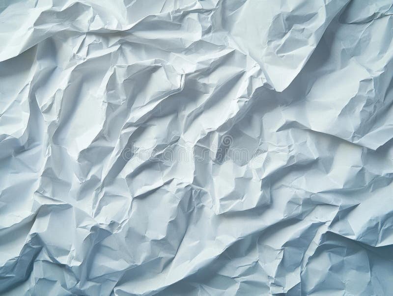Crumpled White Paper Texture Forms Abstract Background Design with ...
