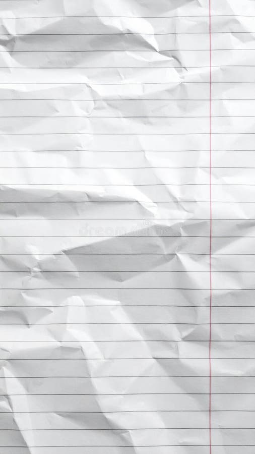 Crumpled White Paper Texture with Grey Lines Stock Illustration ...