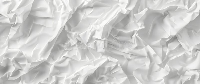 Crumpled White Paper Texture - High Resolution Stock Illustration ...