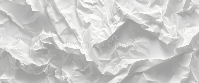 Crumpled White Paper Texture - High Resolution Stock Illustration ...