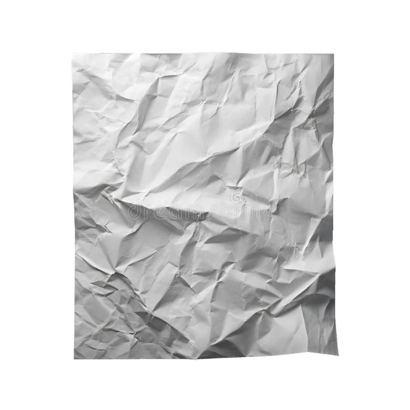 Crumpled White Paper Texture Stock Illustration - Illustration of blan ...