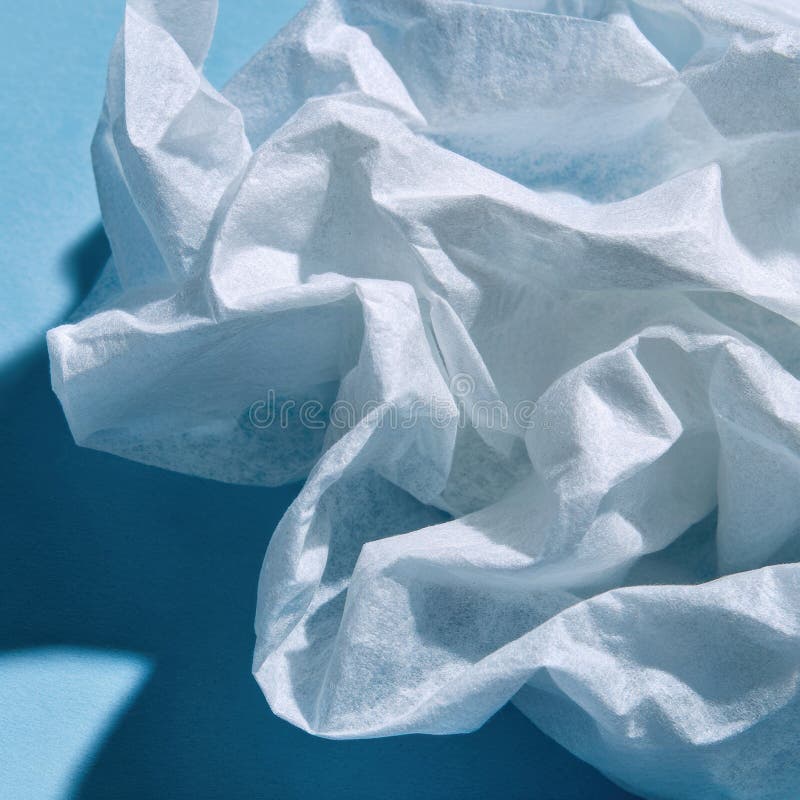 Crumpled White Paper Texture Stock Image - Image of aesthetics, angle ...