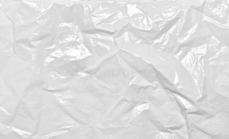 Crumpled White Plastic Bag Texture. Polypropylene Recyclable Packaging ...