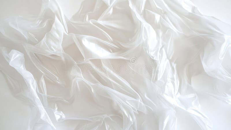 Crumpled White Plastic Sheet Texture Background Stock Illustration ...