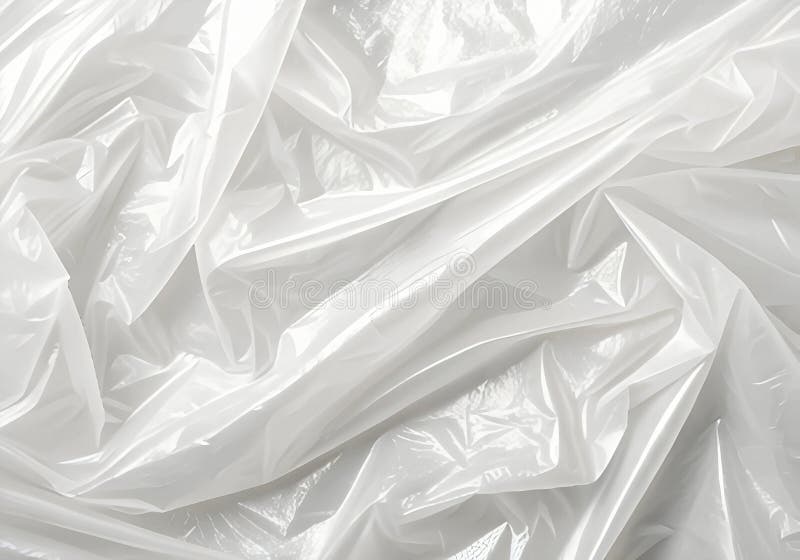 Crumpled White Plastic Sheet Texture Stock Image - Image of crumpled ...