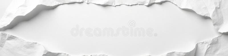 Crumpled White Poster with Tears; Distressed Collage Background ...