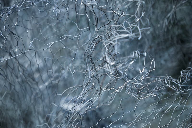 Crumpled Wire Net. Abstract Background Stock Image - Image of abstract ...