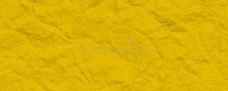 Crumpled Yellow Paper Texture Stock Illustration - Illustration of ...
