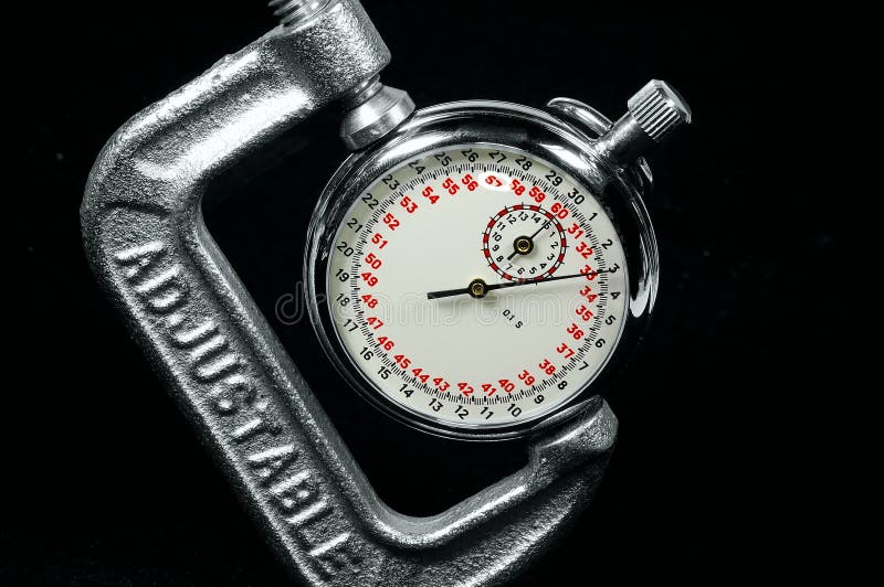 Crunch for Time stock image. Image of minutes, clamp, stopwatch - 190007