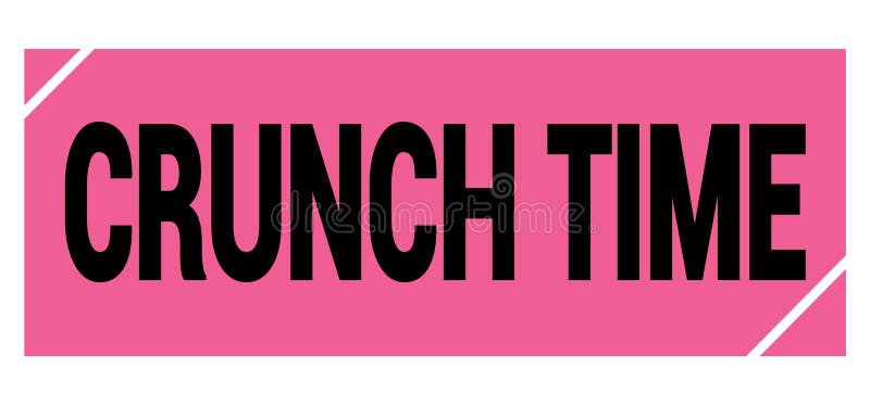 Crunch Time Logo Stock Illustrations – 18 Crunch Time Logo Stock ...