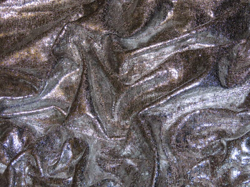 Crunched silver textile stock image. Image of wallpaper - 194907601