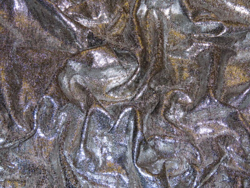 Crunched silver textile stock image. Image of shining - 194907633