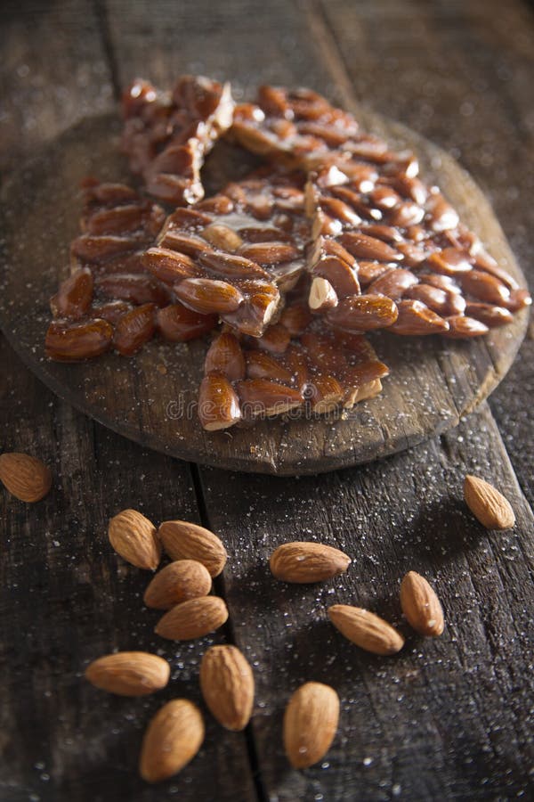 Crunchy with almonds stock image. Image of healthy, snack - 69485913