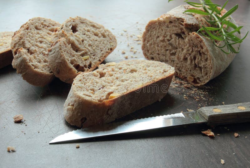Crunchy bread stock image. Image of board, breakfast - 40757583