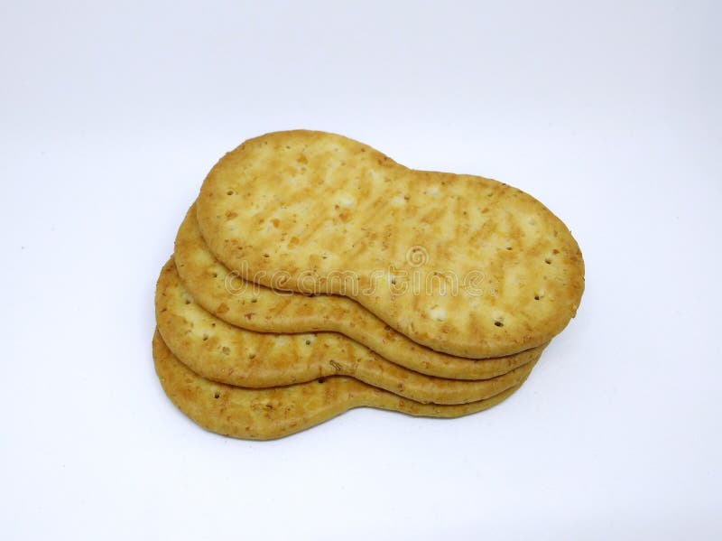 Crunchy Brown Wheat Crackers Stock Image - Image of biscuit, healthy ...