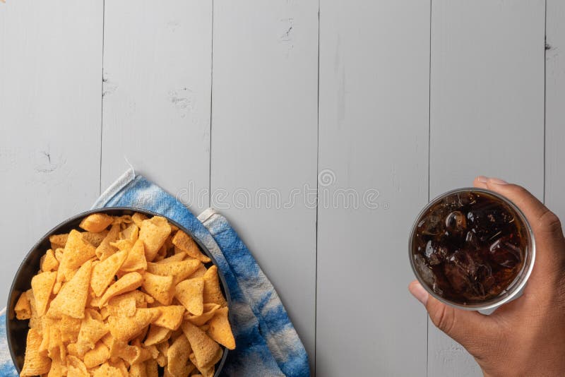 Crunchy corn cones snack stock image. Image of macro - 145022695