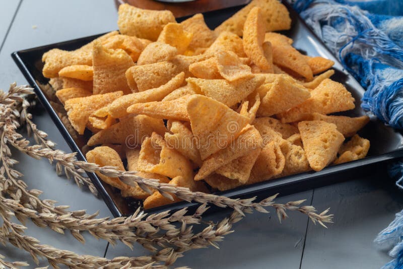 Crunchy corn cones snack stock image. Image of fried - 145023461