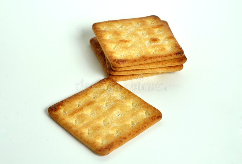 Crunchy Crackers with Sugar Topping Stock Photo - Image of dessert ...