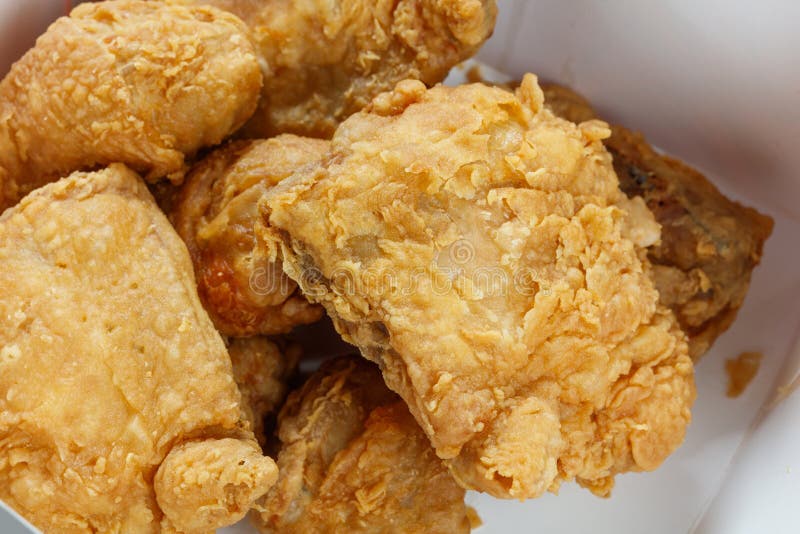 Crunchy fried chicken stock image. Image of dinner, drumstick - 132304871