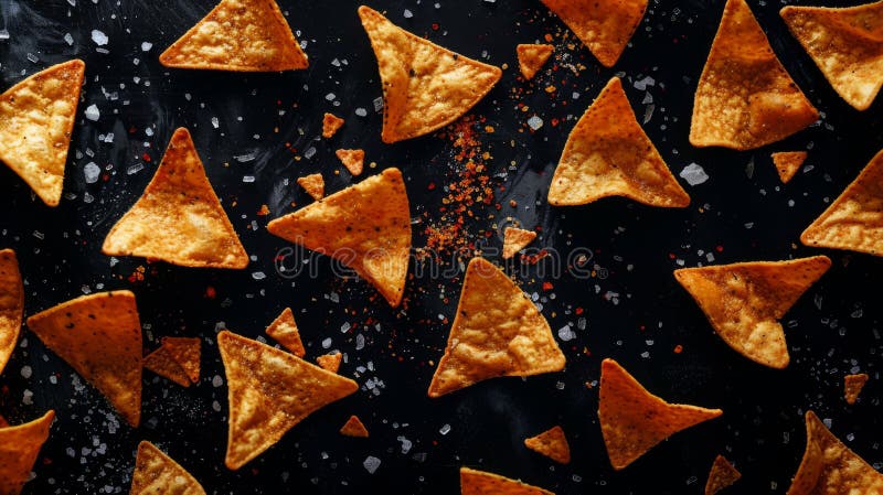 The Crunchy Nacho Snacks.AI Generated Image Stock Photo - Image of ...