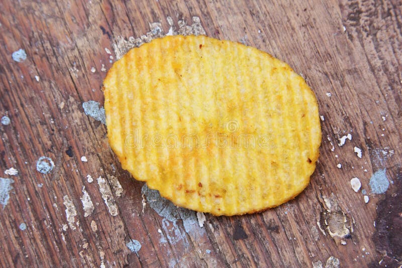 Crunchy Potato Chips. Potato Crisps Stock Photo - Image of junk, chip ...