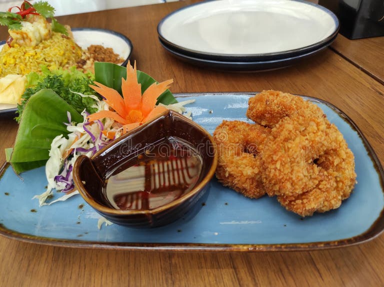 Crunchy prawn cakes stock image. Image of crunch, crunchy - 295329501