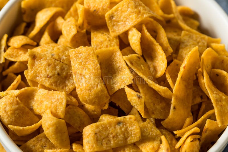 Crunchy Salt Corn Chips stock image. Image of spice - 165157757