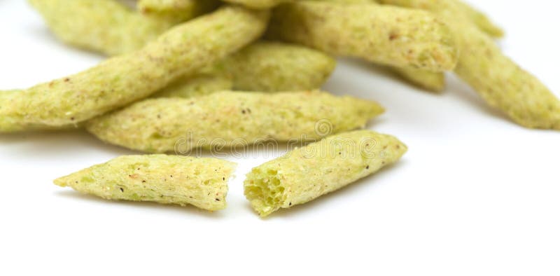 Crunchy Snack of Fried Green Pea Pods Stock Image - Image of pods ...