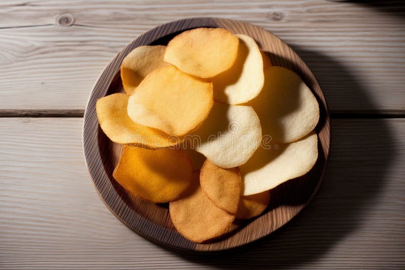 Crunchy Tapioca Chips the Perfect Snack for Any Occasion.AI Generated ...