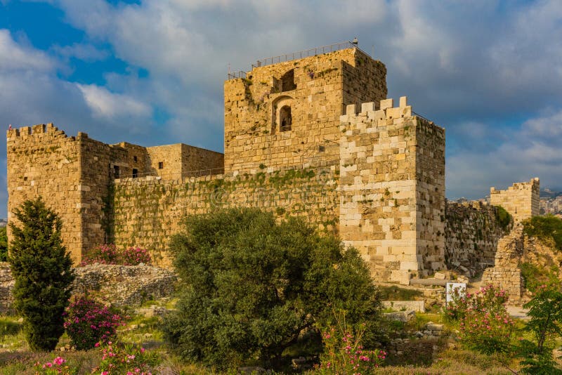 The Crusader Castle Byblos Jbeil Lebanon Editorial Photography - Image ...