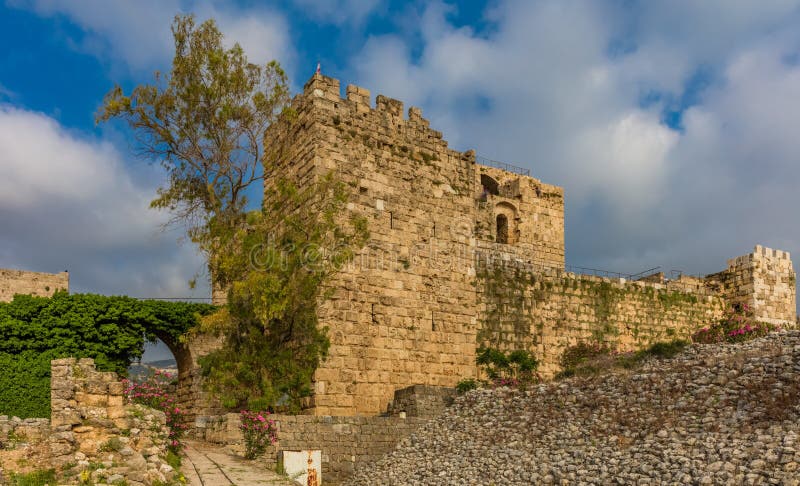 Castle in Byblos, Lebanon stock photo. Image of historic - 157728