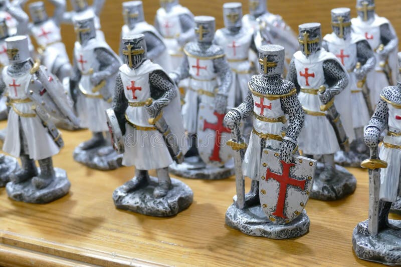 Crusader Knights in White Tunic Stock Image - Image of hospitaller ...