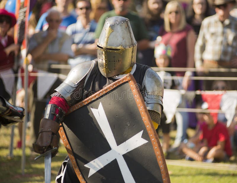 Crusader stock image. Image of cross, battle, mock, shield - 83324911