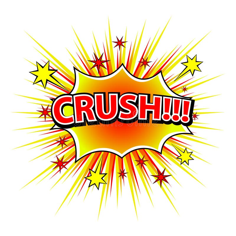 Comic Crush Wording Concept Stock Vector - Illustration of colorful ...