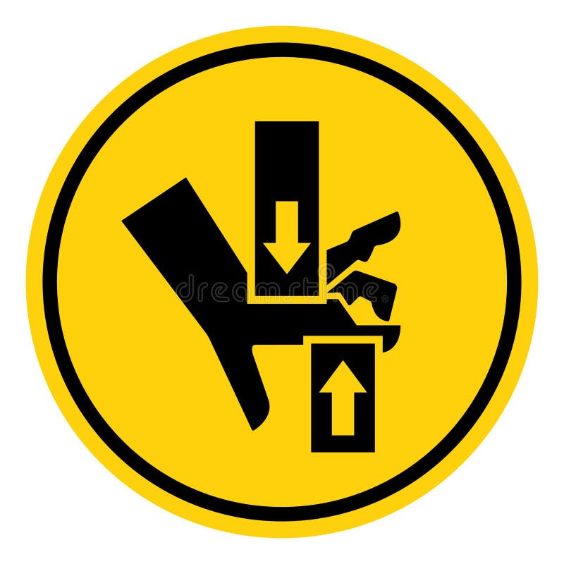 Crush Hand Top Bottom Symbol Sign, Vector Illustration, Isolate on ...