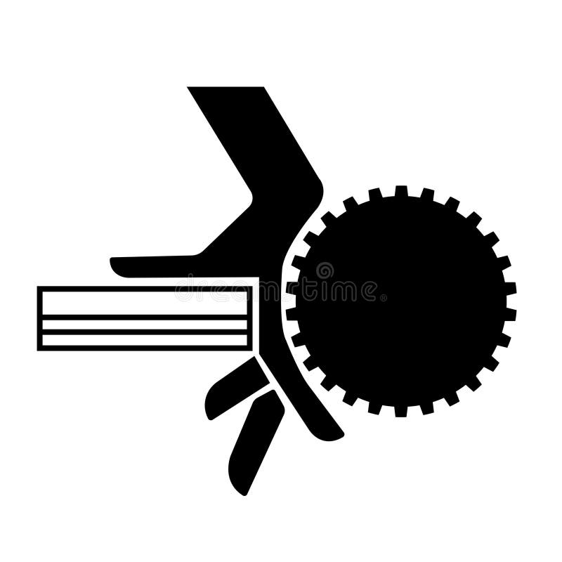 Crush Hazard Black Icon,Vector Illustration, Isolate on White ...
