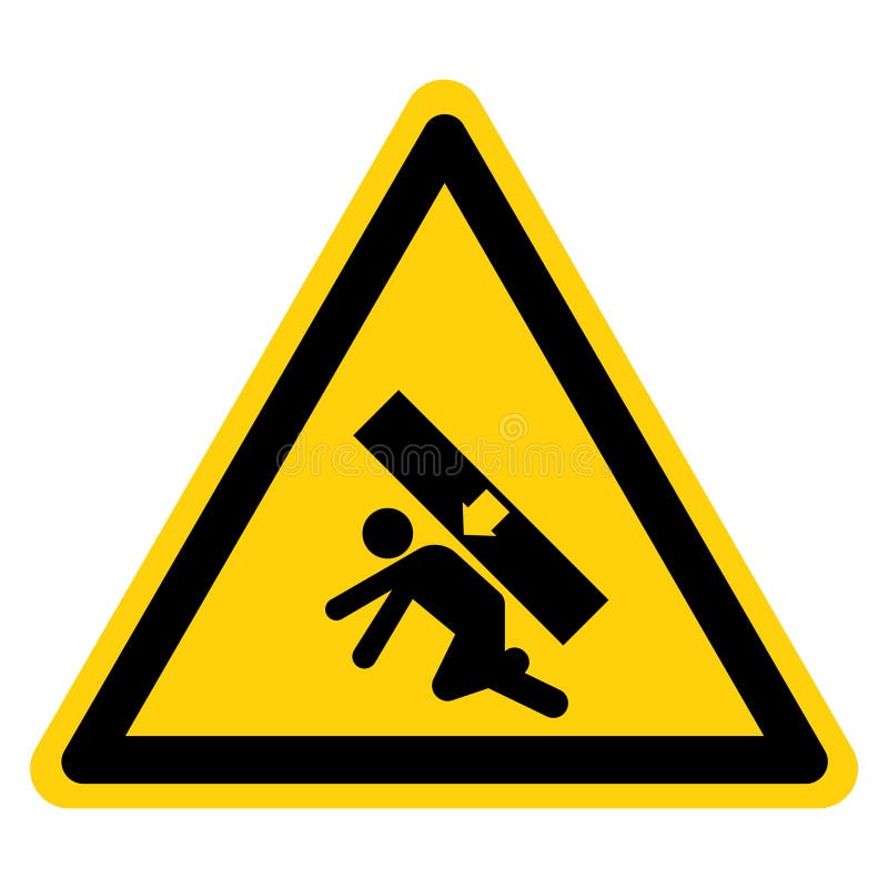 Crush Hazard Symbol Sign, Vector Illustration, Isolate on White ...