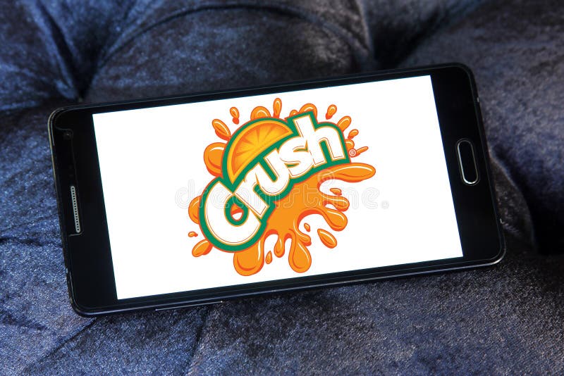Crush logo editorial stock image. Image of brands, phone - 92404169