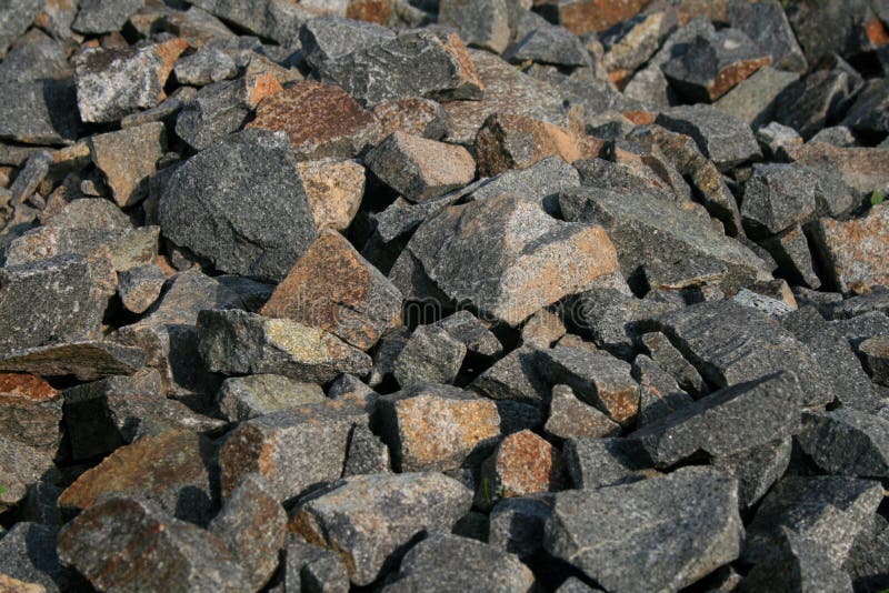 Crushed andesite stock image. Image of heap, construction - 27646247