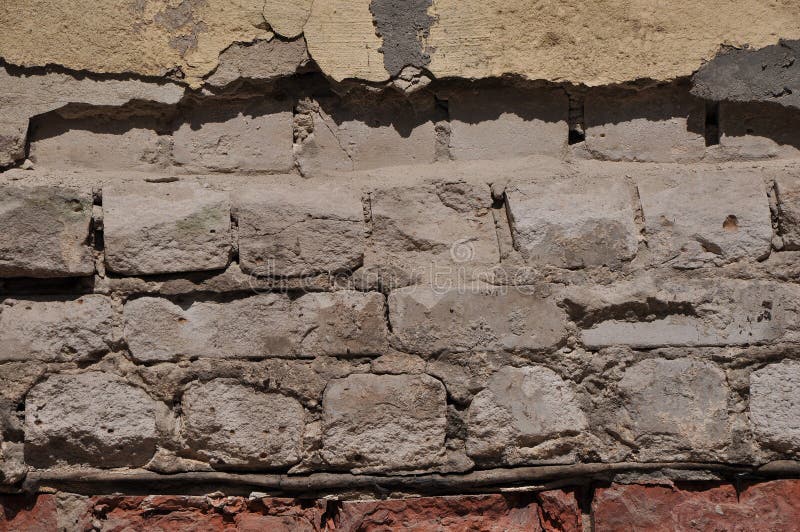 Crushed brick wall stock image. Image of surface, outdoor - 96816083