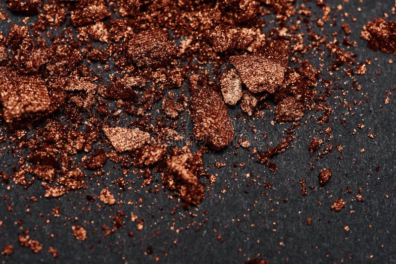 Crushed Brown Make-up Powder Pieces Stock Photo - Image of beauty ...